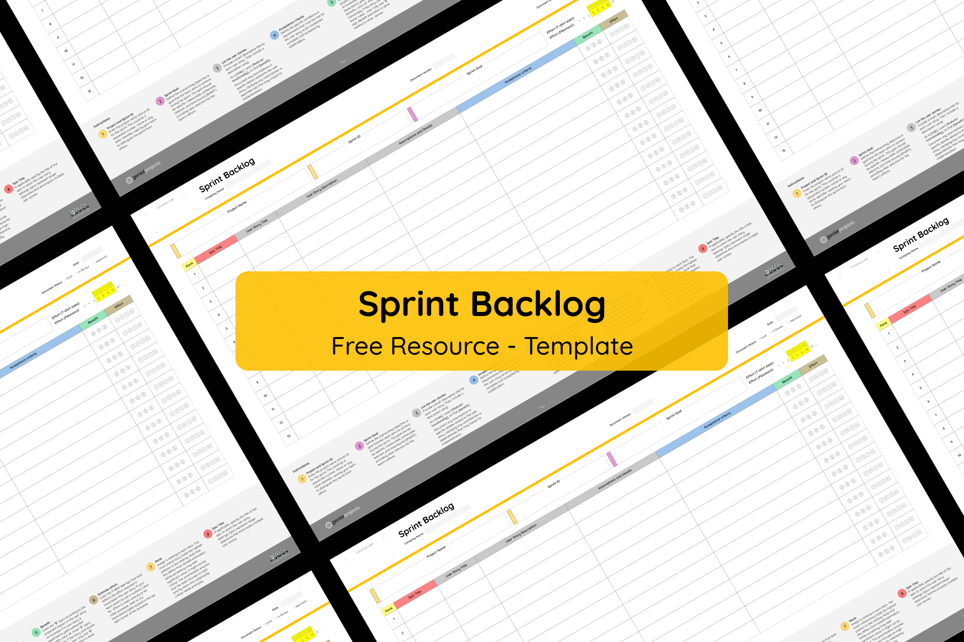 Plantilla de Backlog de Sprint | Genialprojects