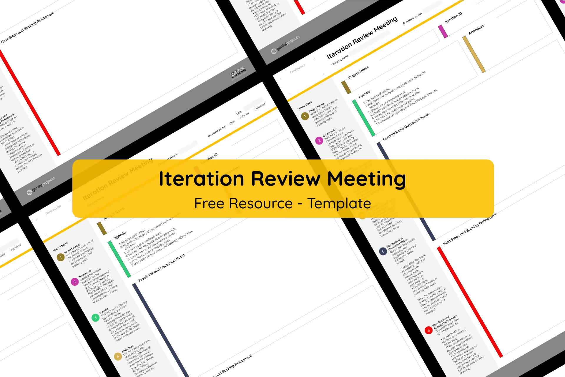 Plantilla de Reunión de Revisión de Iteración | Genialprojects